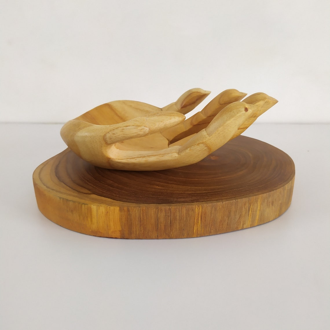 Wood Hand Carving. Wooden Hand Sculpture Praise and Gratitude. - Etsy