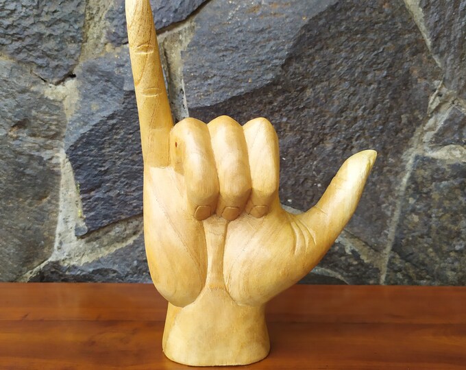 Hawaiian Shaka Sign. Natural Y Hand Language. Sign Language - Etsy