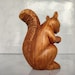 Hand Carved Squirrel Sculpture From Natural Wood - Etsy