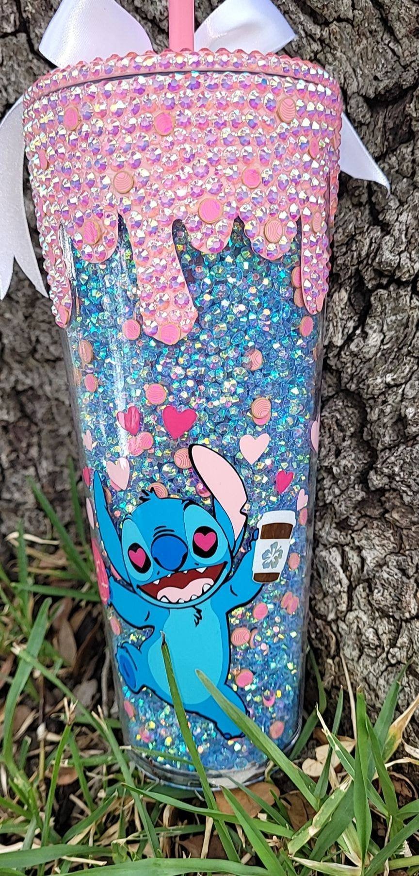 Stitch Rhinestone Tumbler / Rhinestone Drip / Rhinestone Lid / Sealed ...