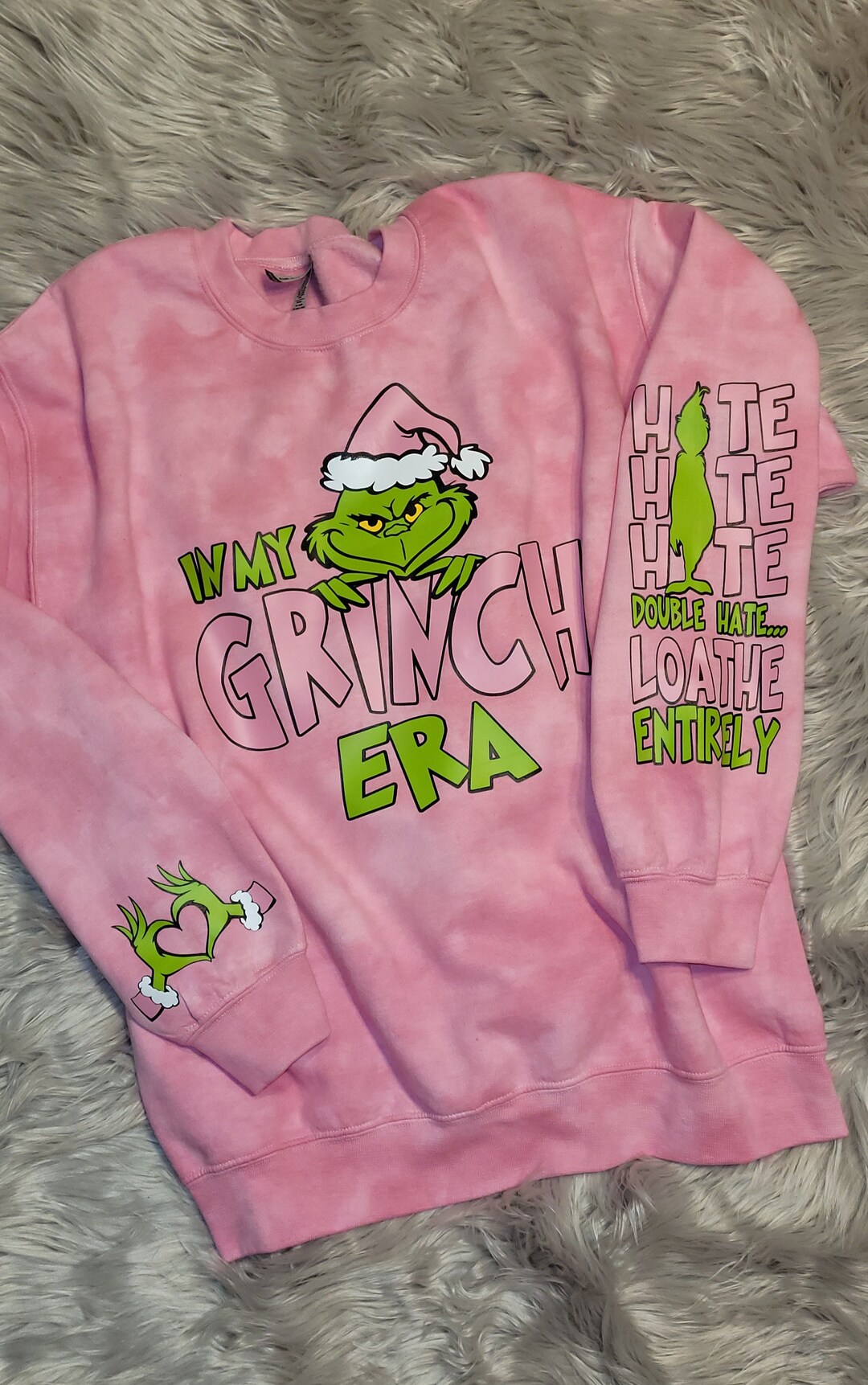 In My Grinch Era Sweatshirt Grinch Tie Dye Christmas T