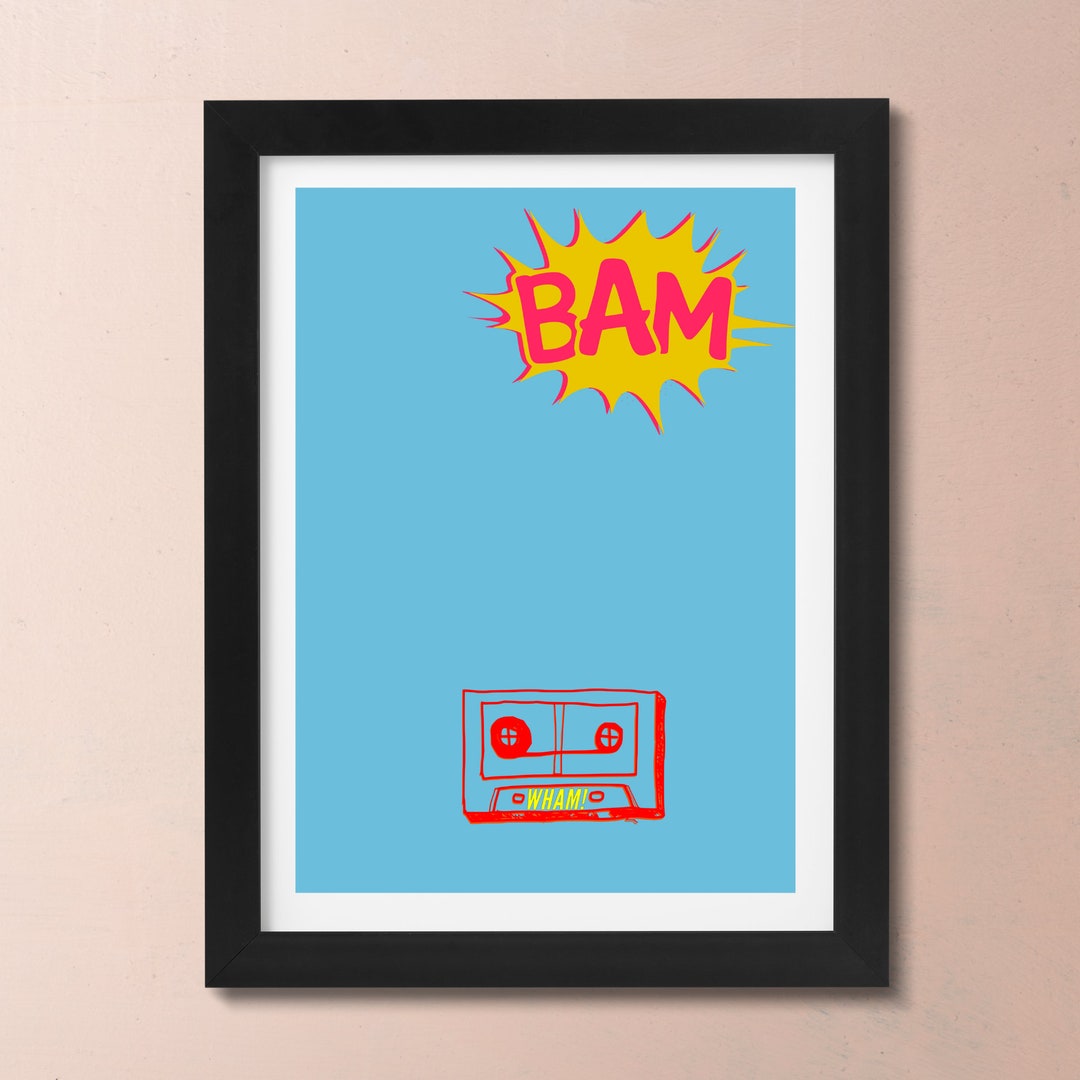Wham! | Wham Rap | Music Hits Posters | Wall Art | Minimalist Poster ...