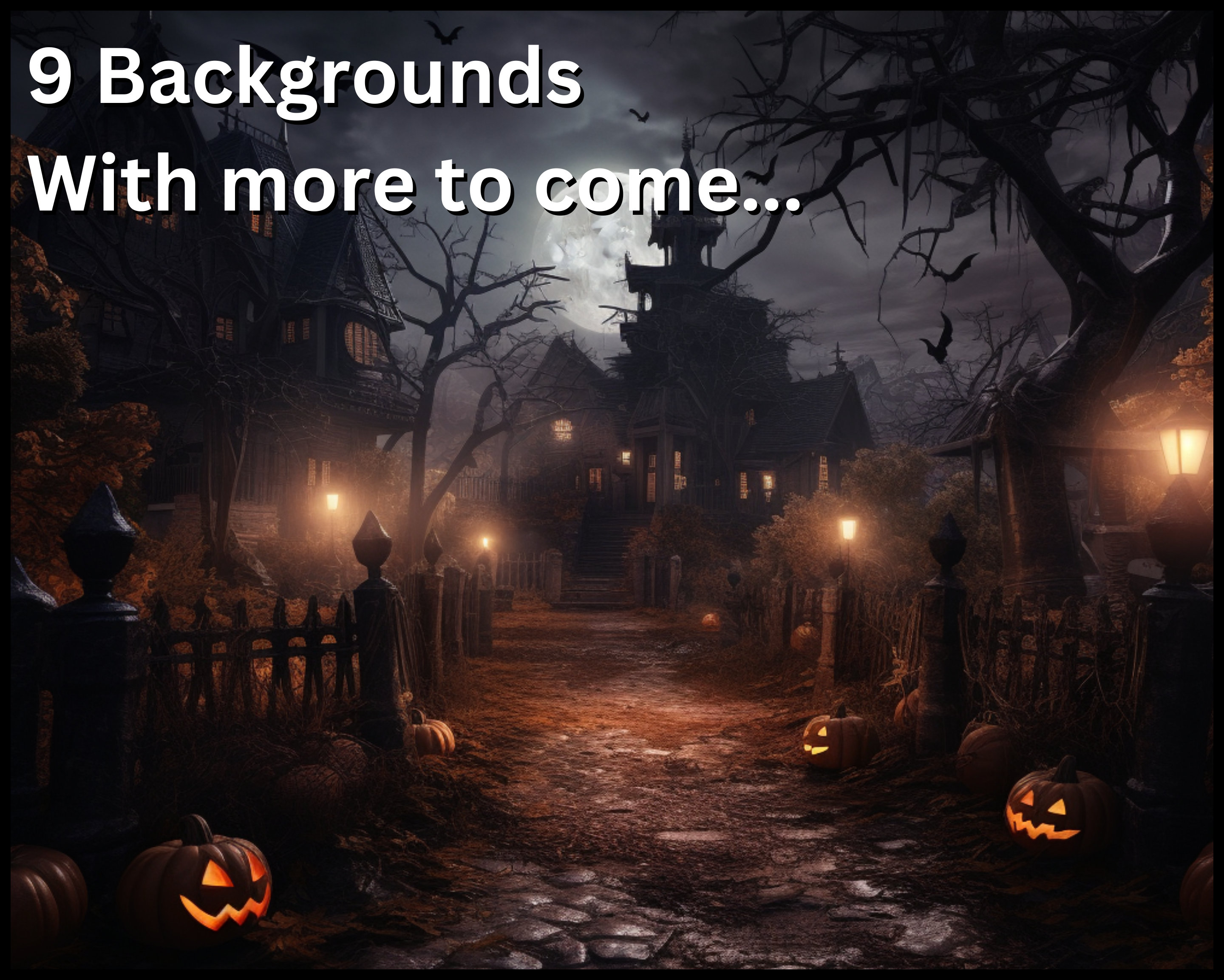 400 Halloween Overlays for Photos. Use Them in Adobe Photoshop ...
