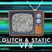 15 Glitch and TV Static VFX Videos for Overlays Animation and - Etsy