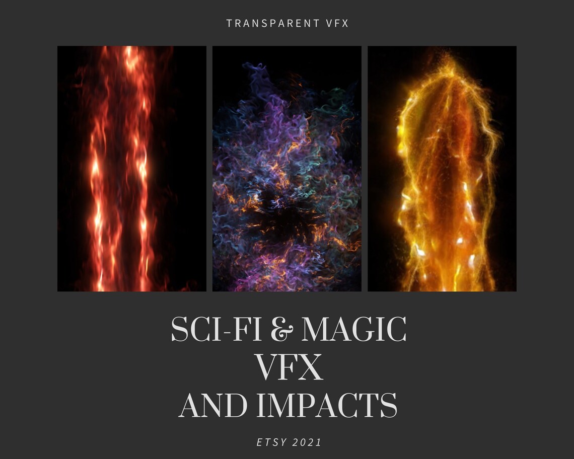 121 Animated Transparent Sci-fi and Magic VFX Free - Etsy