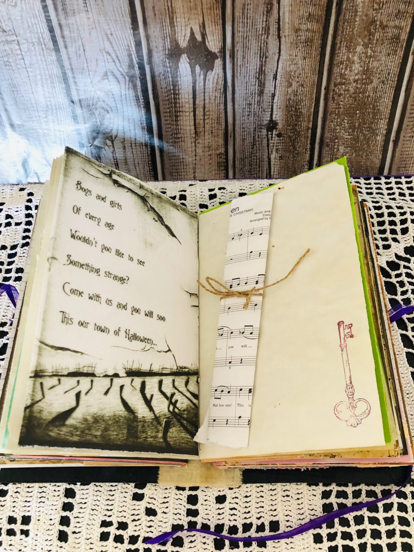 Nightmare Before Christmas Junk Journal Diary Scrapbook - Etsy