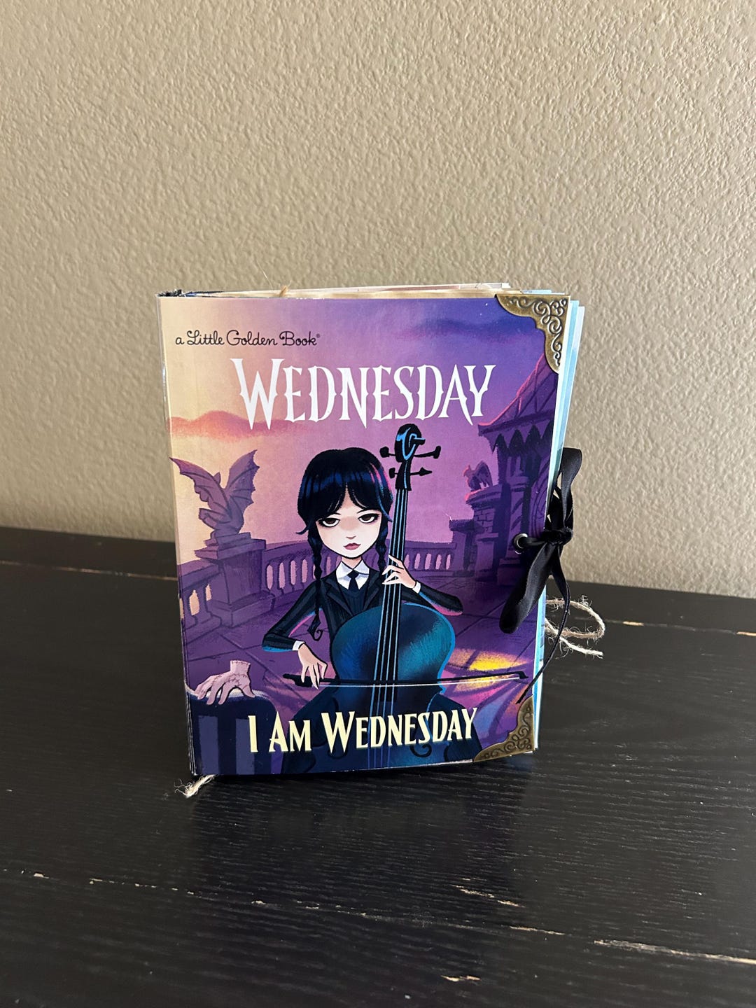 Little Golden Book Wednesday Addams Upcycled Junk Journal, Diary ...