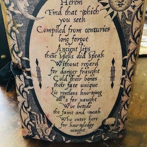 Handcrafted Spell Book Journal: Vintage Style Grimoire With Velvet ...