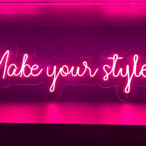 Custom Neon Sign Neon Sign Aesthetic Custom Neon Sign - Etsy
