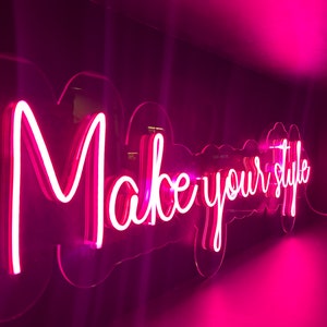 Custom Neon Sign Neon Sign Aesthetic Custom Neon Sign - Etsy