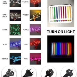 Custom Neon Sign Neon Sign Aesthetic Custom Neon Sign - Etsy