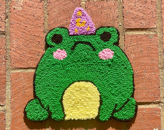 Small Frog Wizard Accent Rug | Hand-tufted Carpet - Etsy