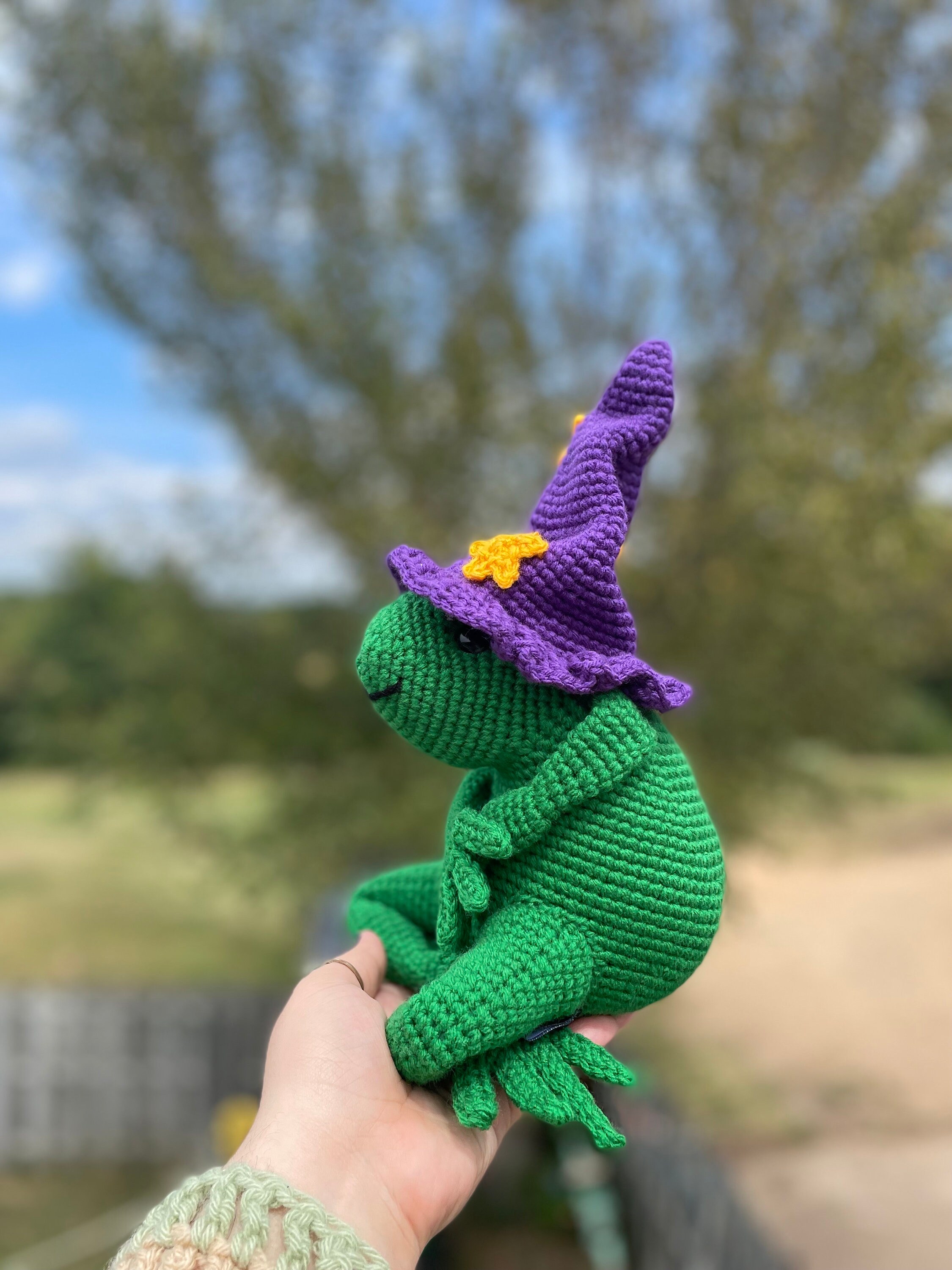 Crochet Amigurumi Magic Frog Wizard Plush | Handmade Frog Plushie - Etsy