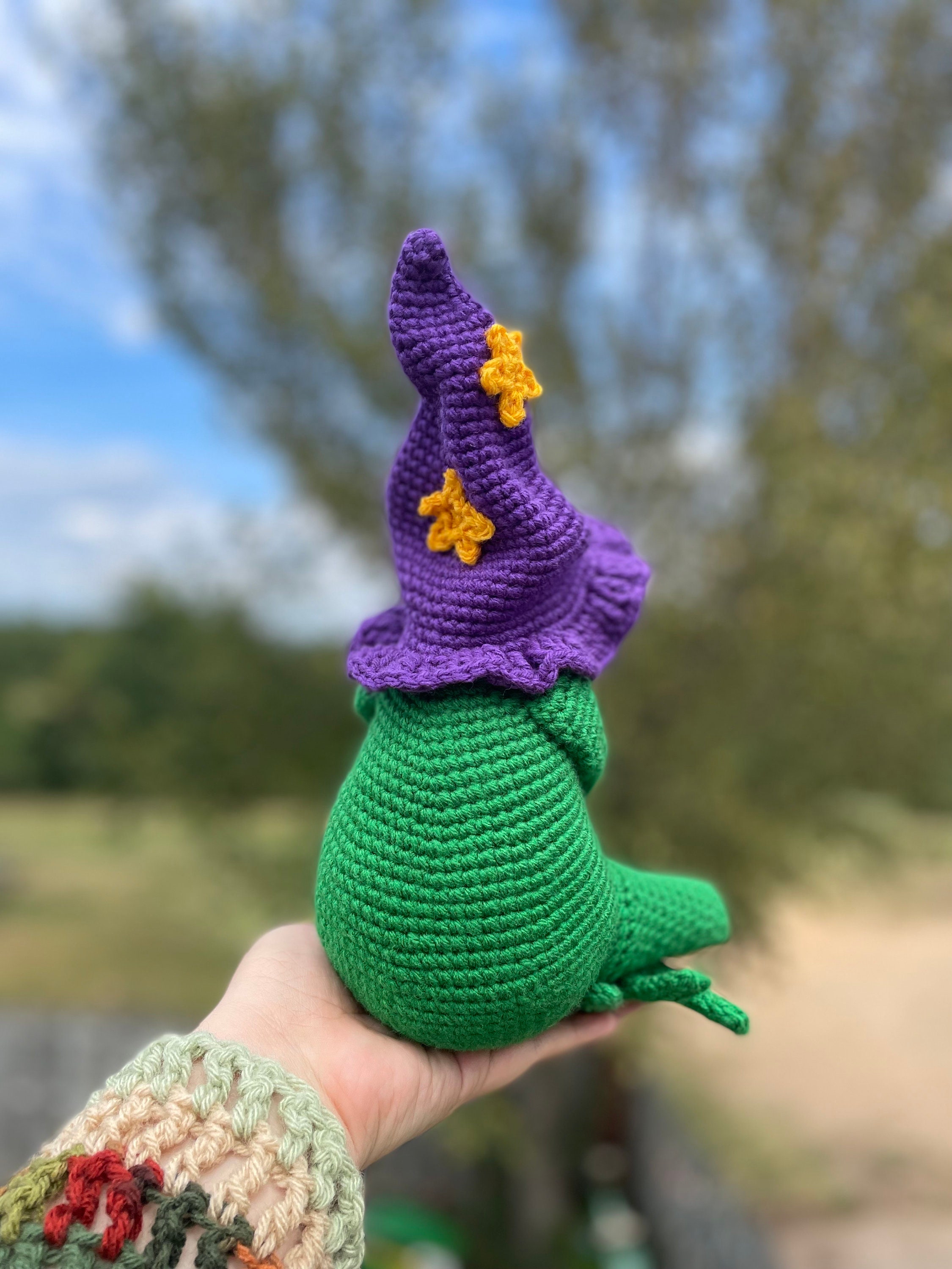 Crochet Amigurumi Magic Frog Wizard Plush | Handmade Frog Plushie - Etsy