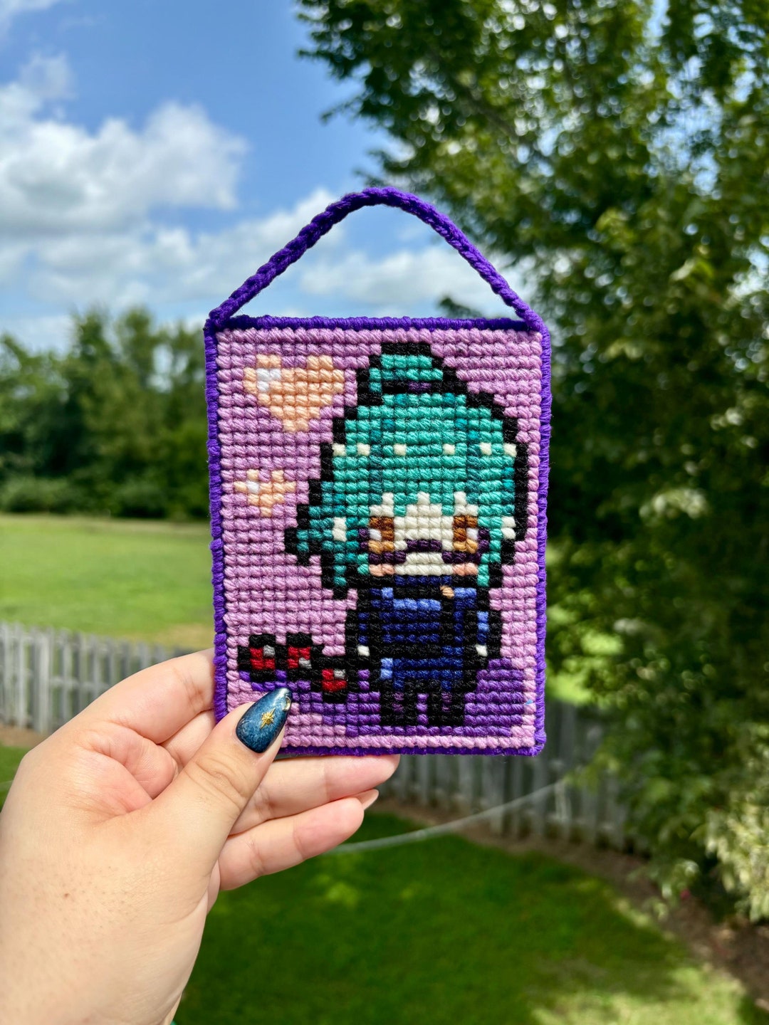 Cursed Tool User | Maki Cross Stitch Wall Hanging - Etsy