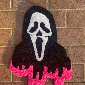 Hand-tufted Ghost Face Rug - Etsy