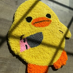 Duck Meme | Hand-tufted Wall Hanging - Etsy