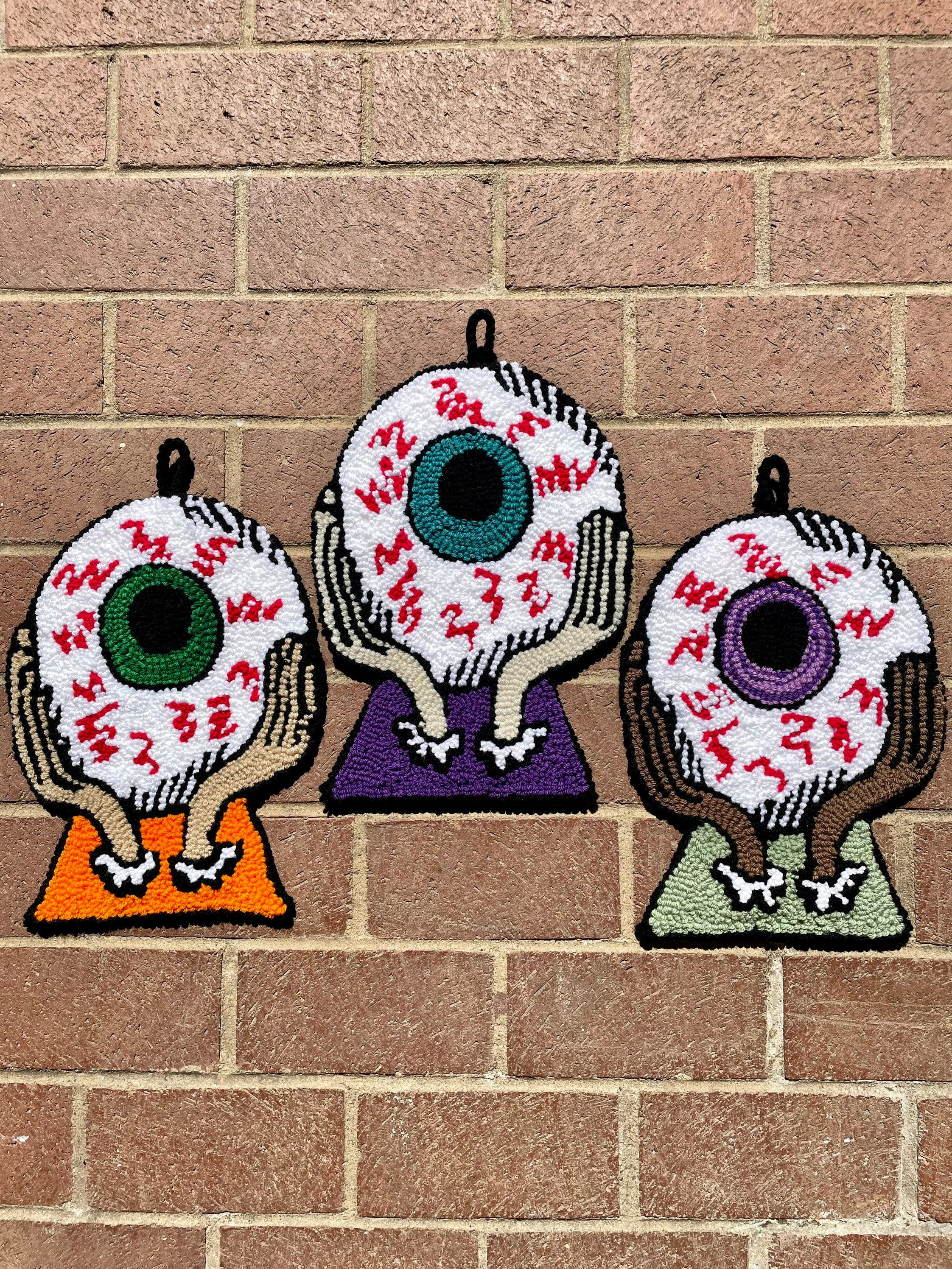 Crystal Eyeball | Hand-tufted Wall Hanging - Etsy