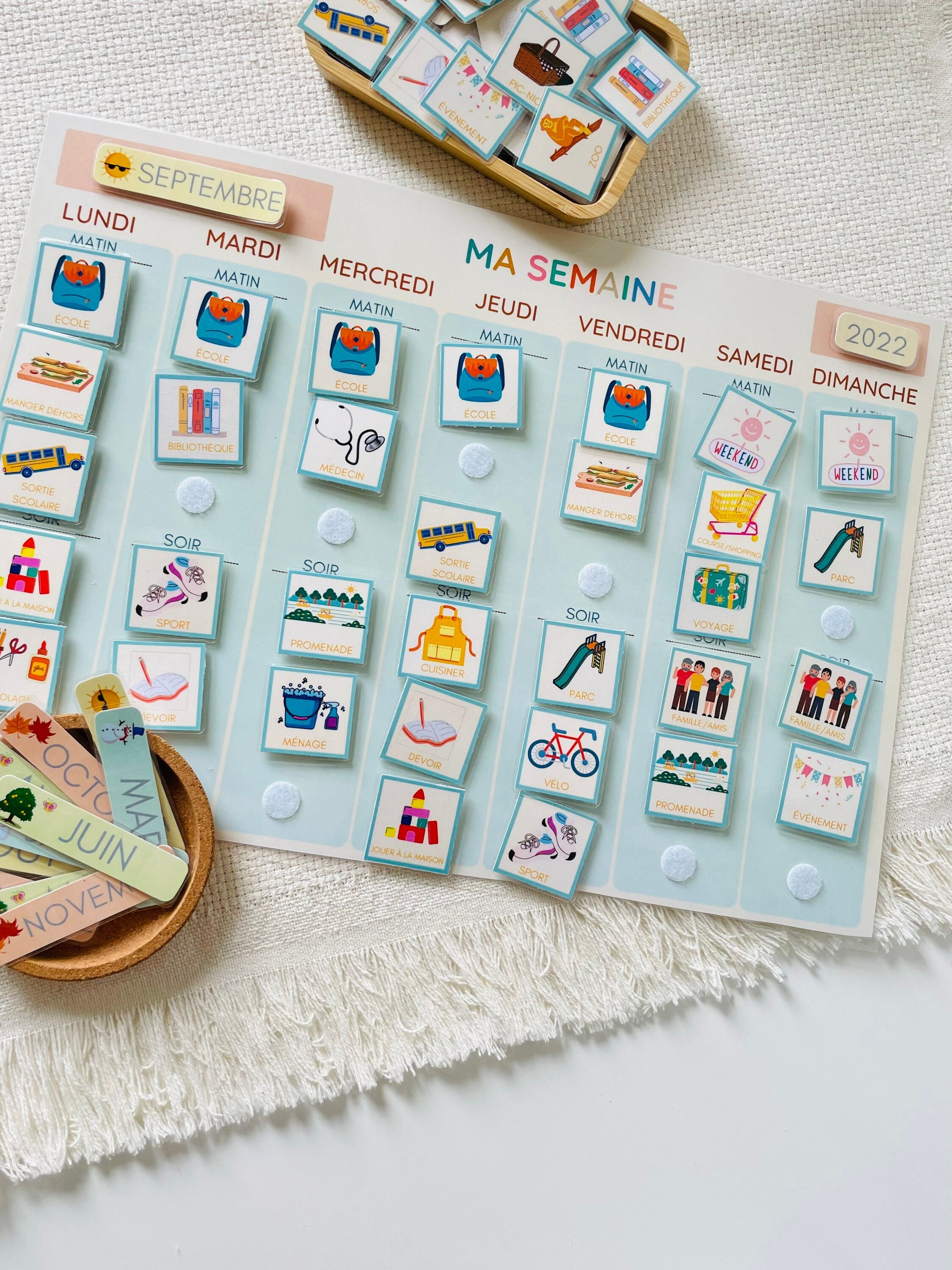 Planificador semanal para niños. - Etsy México