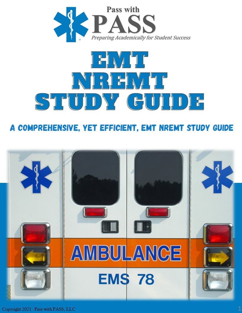 EMT NREMT Study Guide - Etsy