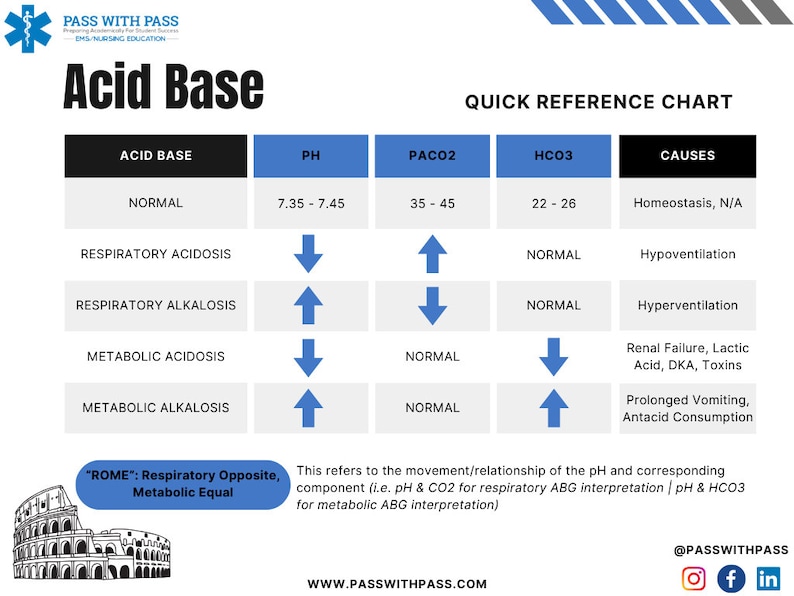 Acid Base Chart (abgs) - Etsy