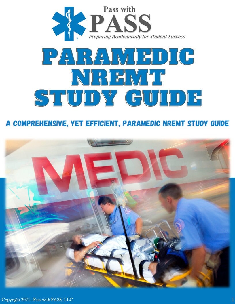 Paramedic NREMT Study Guide - Etsy
