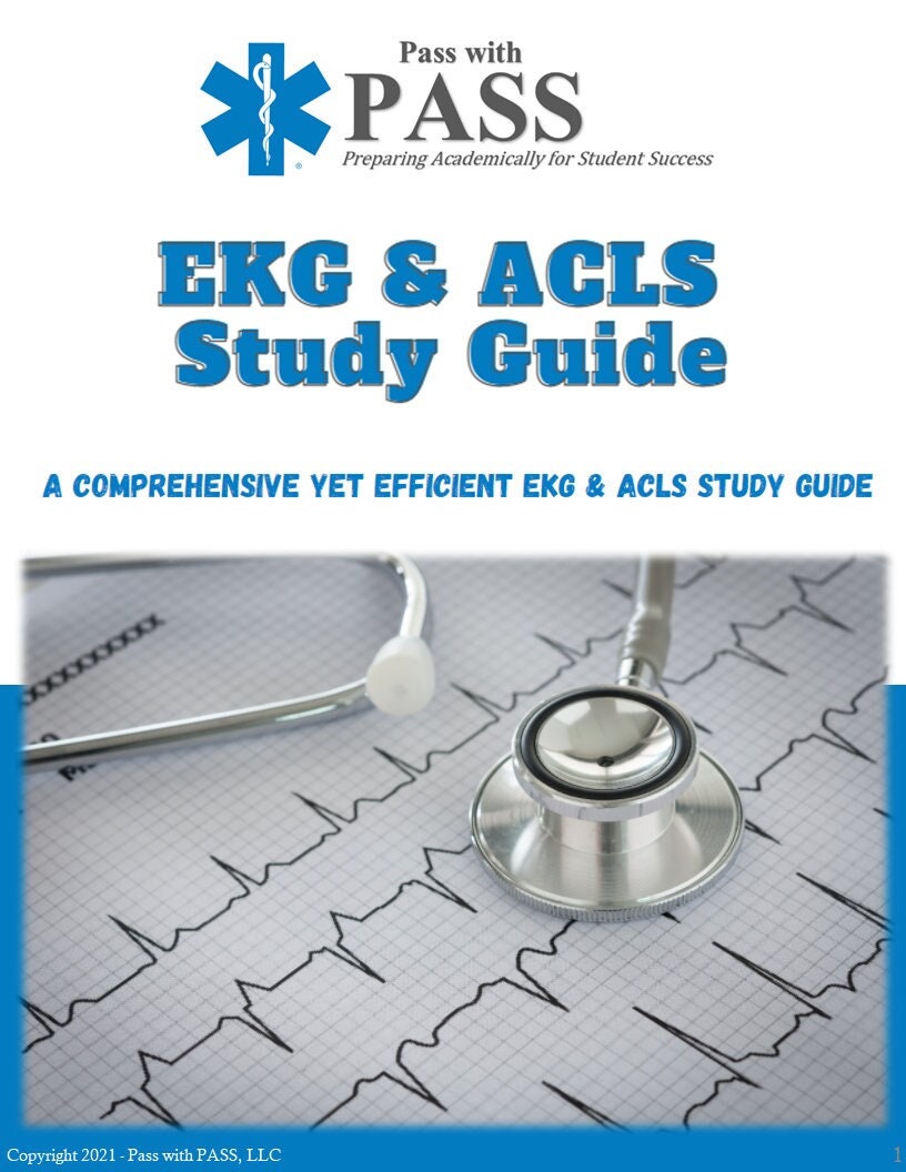 ACLS & EKG Study Guide - Etsy