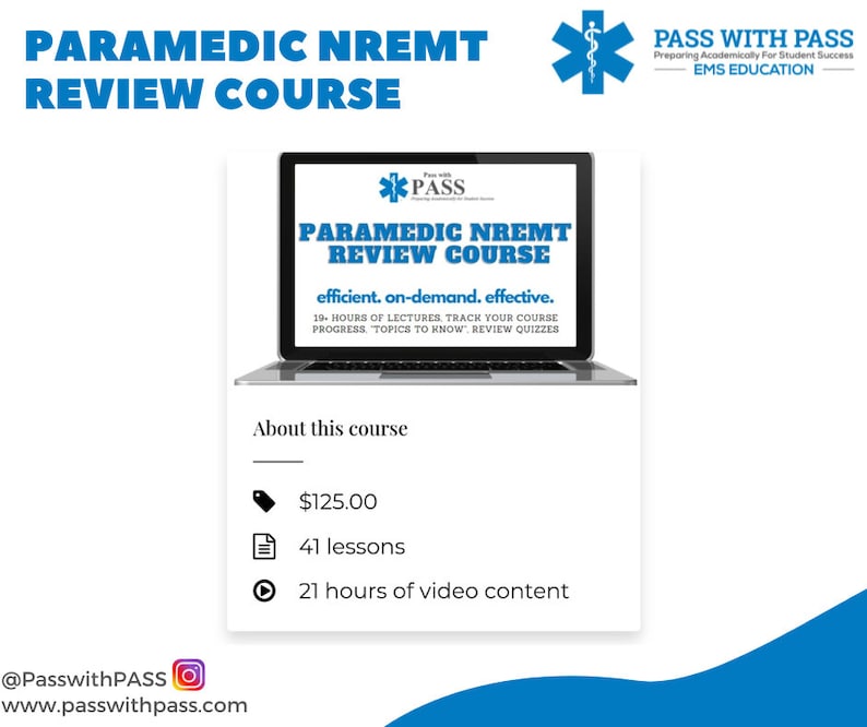 Paramedic NREMT Review Course - Etsy