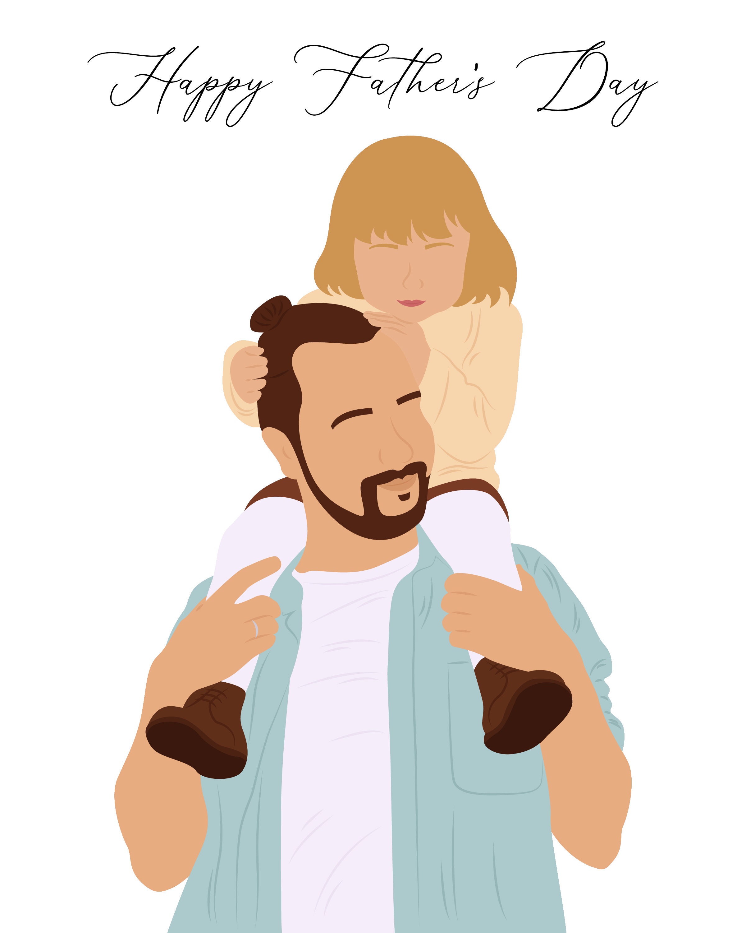 Personalized Fathers Day Gift Custom Dad Portrait Last - Etsy