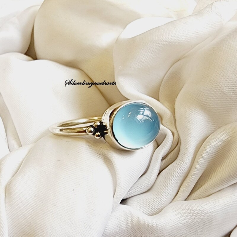 Chalcedony Ring - Etsy