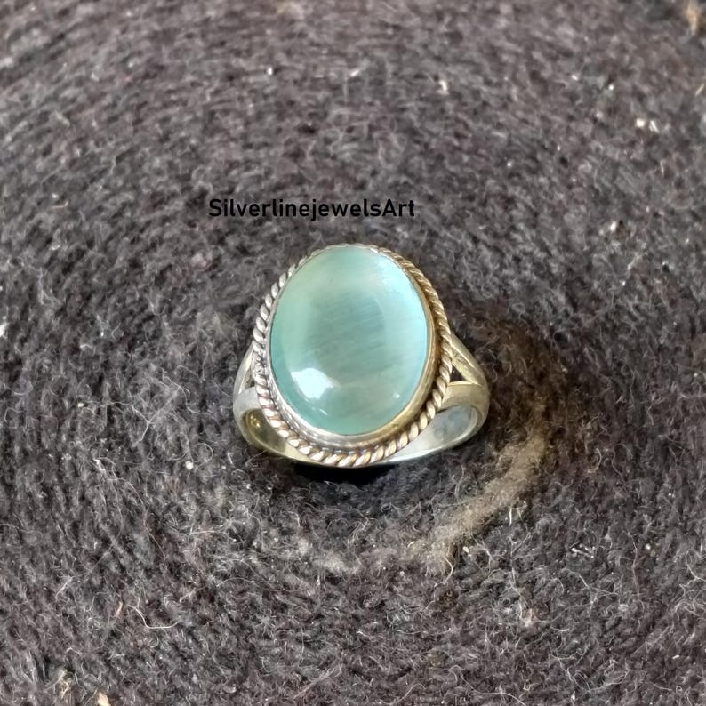 Handmade Calcite 925 Sterling Silver Ring, Gemstone - Etsy