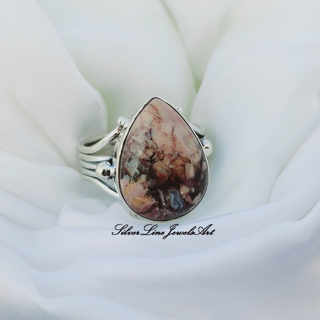 Butterfly Jasper, Unique Ring, Handmade Jewelry, 925 Sterling Silver ...