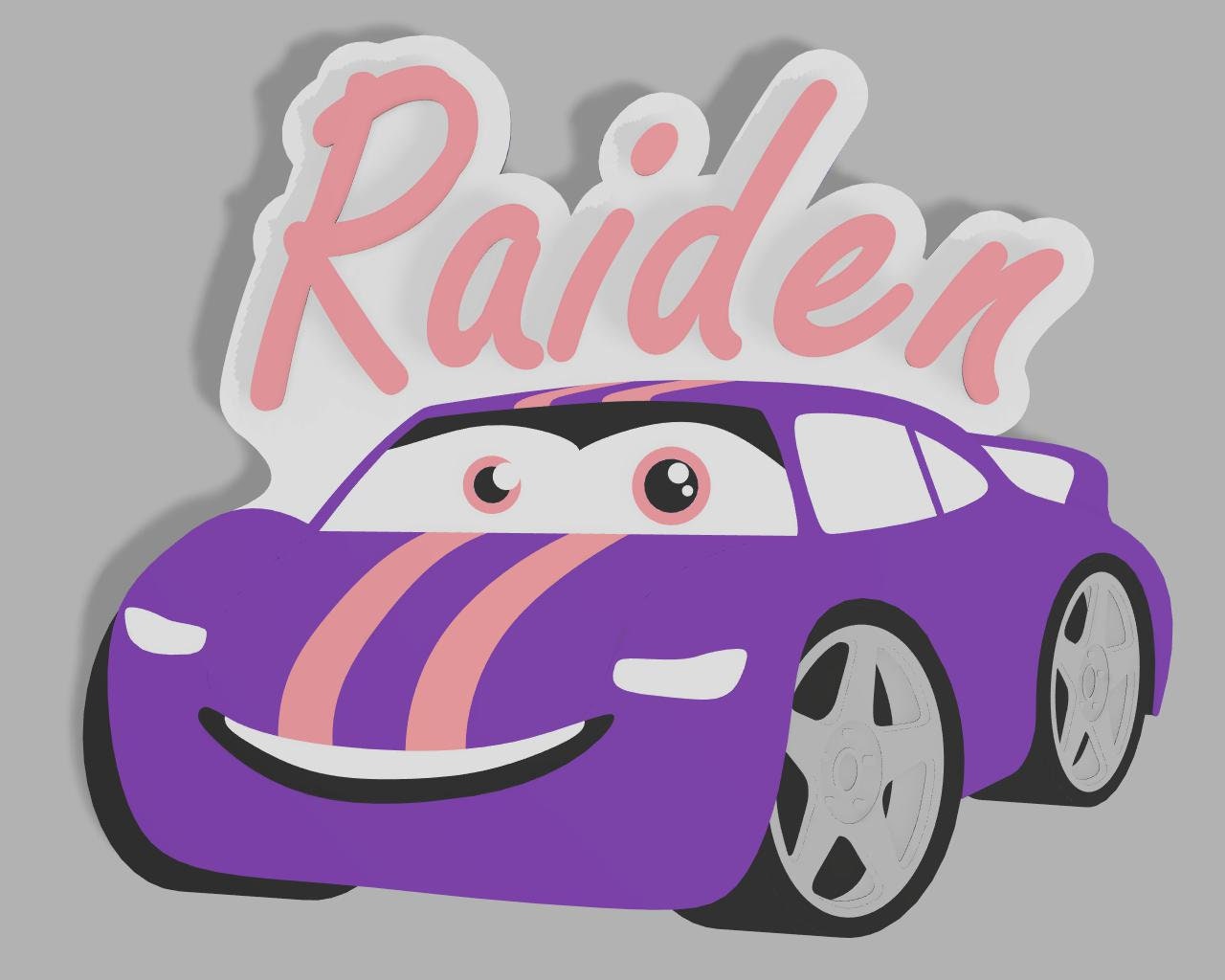 Race Car Name Sign for Kids Birthday Gift Boys Bedroom Door Custom Name ...