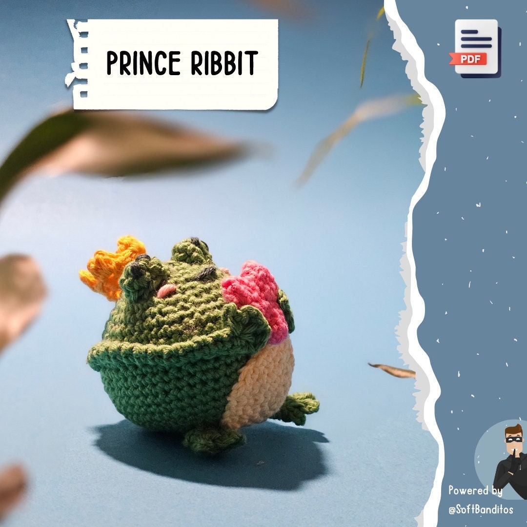Prince Ribbit Adorable Frog With a Heart-shaped Lily Pad - Crochet ...