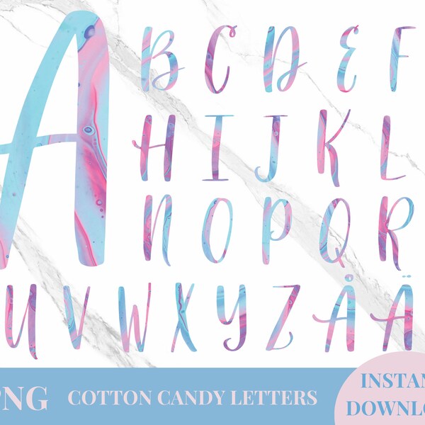 Cotton Candy Font - Etsy