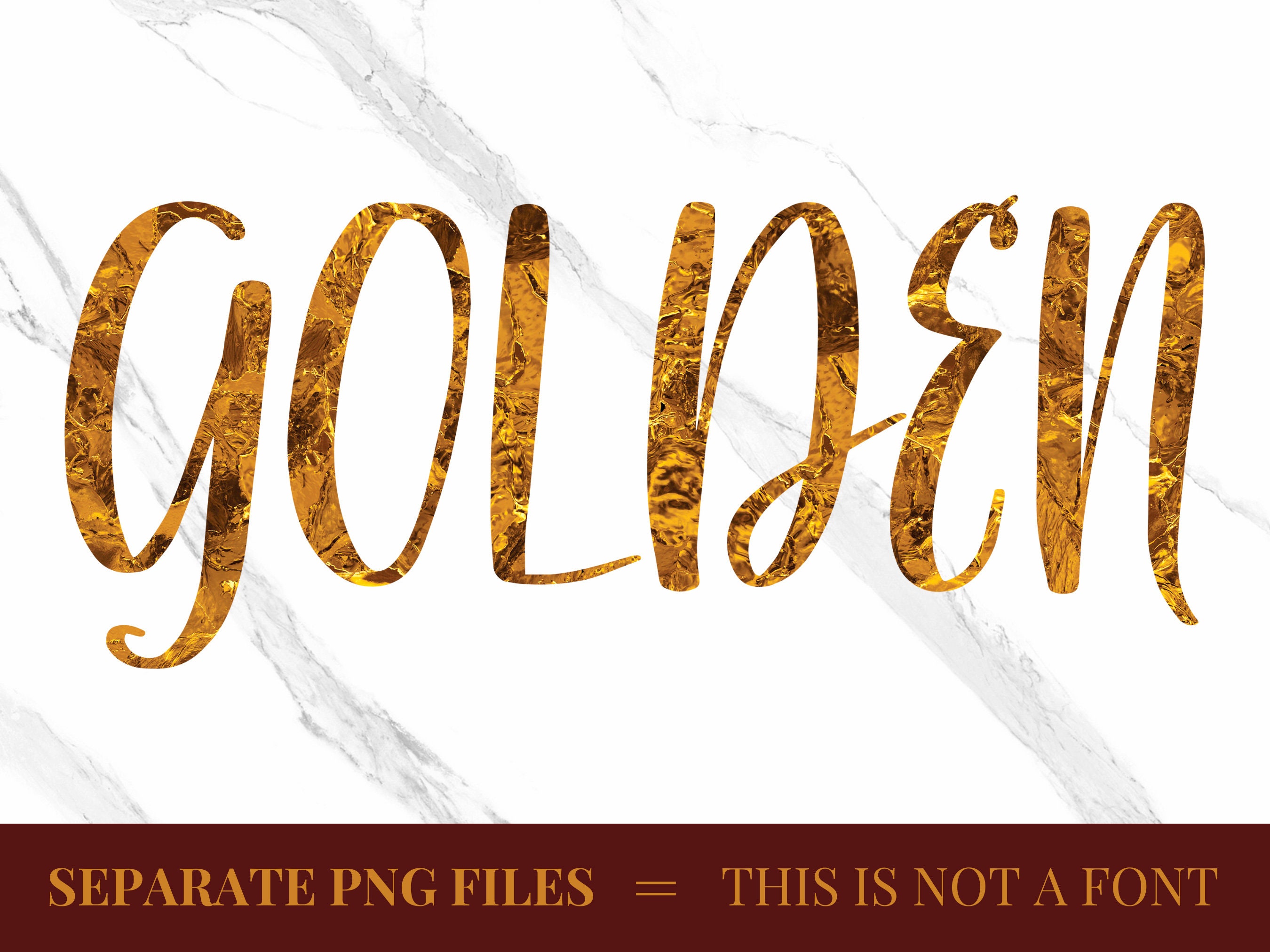 Gold Letters Clipart, Metallic Alphabet, Decorative Golden Lettering ...