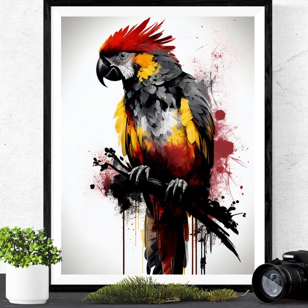 Macaw Poster - Etsy