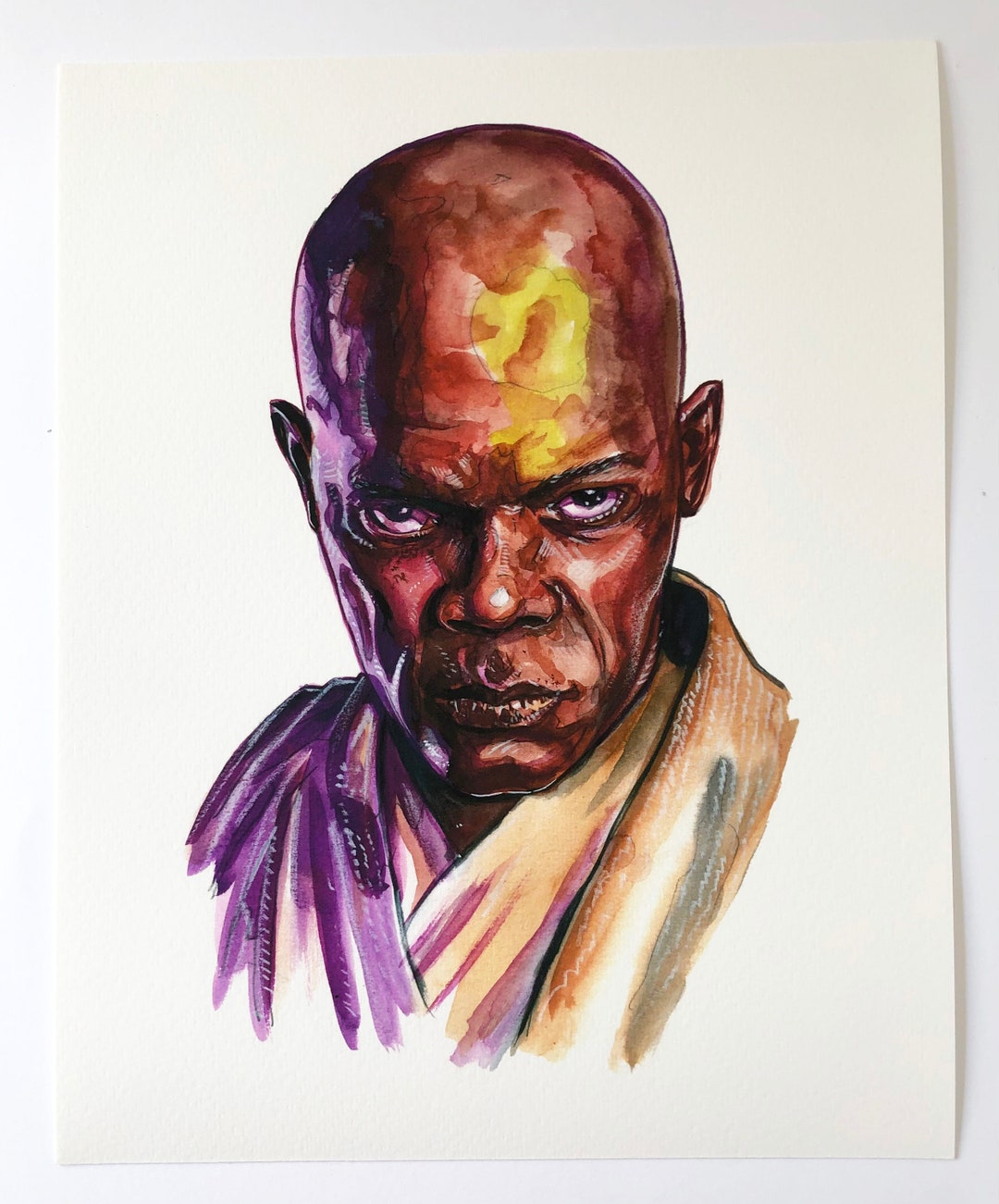 Samuel L Jackson Star Wars Jedi Master Mace Windu 8x10 Giclee of My ...