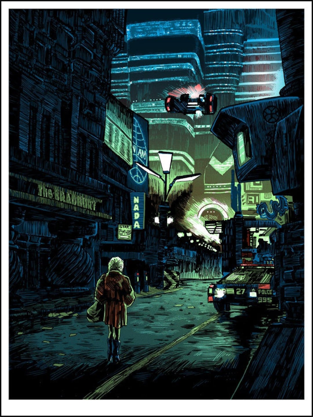 Blade Runner "we Scared Each Other Pretty Good" 18x24 Silk Screen Print ...