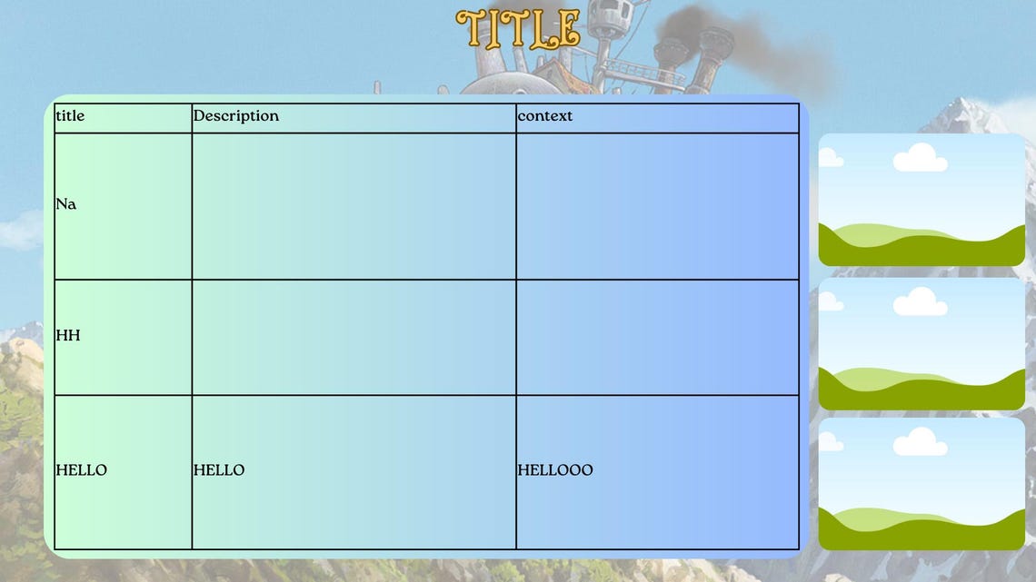 Howl's Moving Castle Canva Template Presentation Anime Ghibli Movie - Etsy