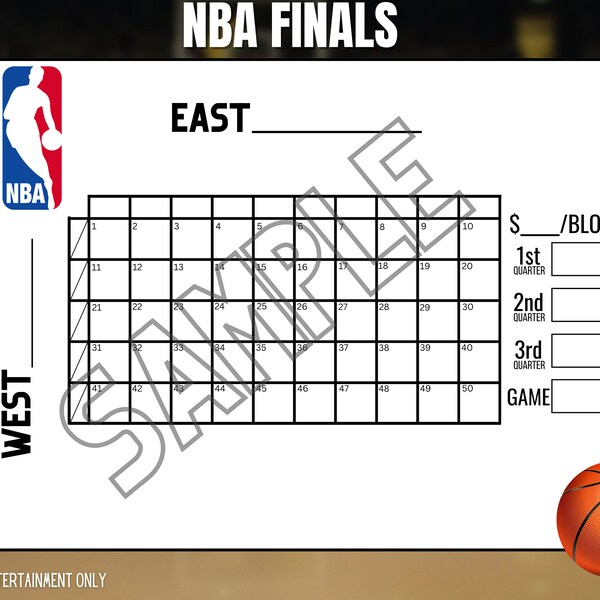Nba Finals Squares - Etsy