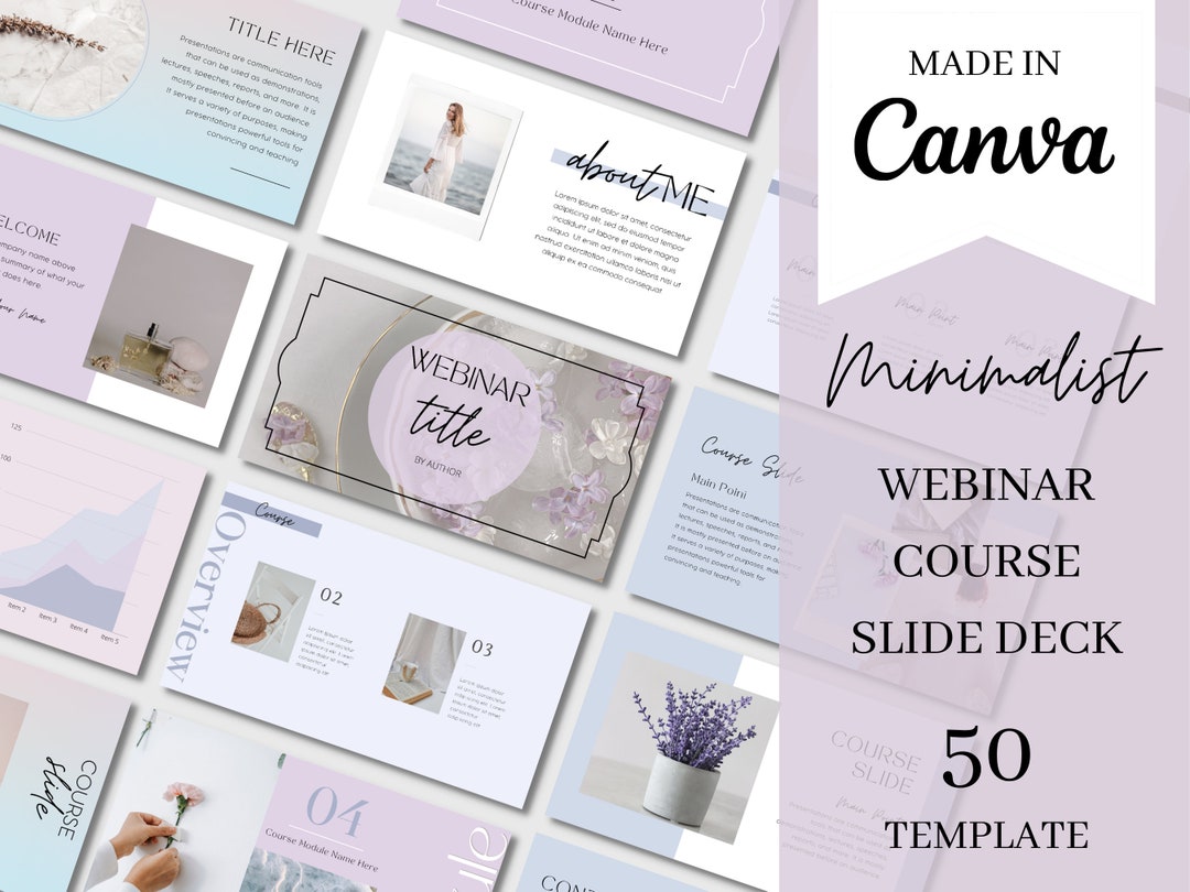 50 Webinar Online Course Template | Minimalist Course Templates ...
