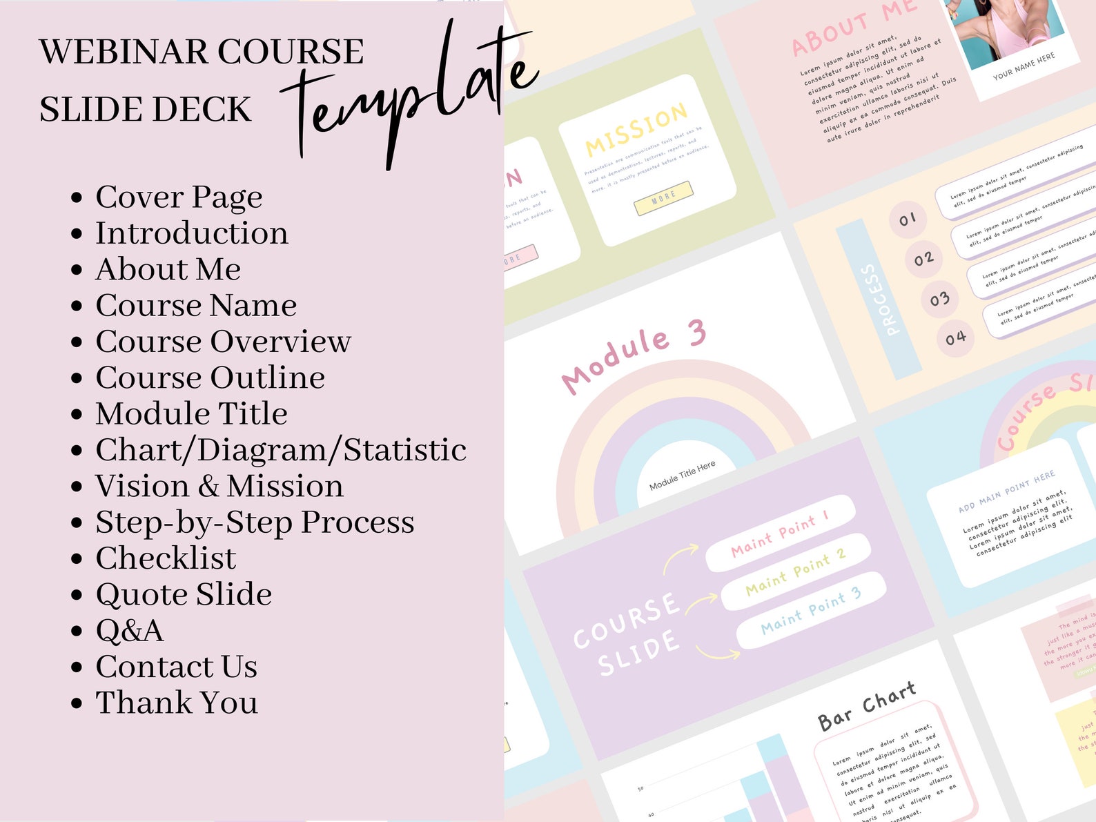 50+ Webinar Online Course Template | Cute Course Templates | Course ...