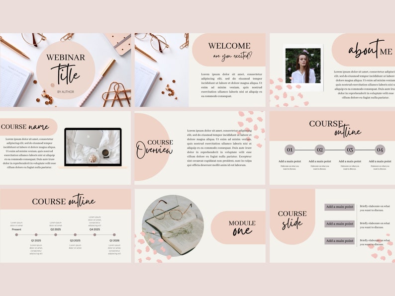 40 Webinar Online Course Template | Minimalist Course Templates ...