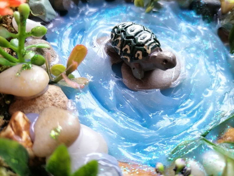 TURTLE POND, Fairy Garden Pond, Miniature Pond, Fairies Pond, Mini Pond ...