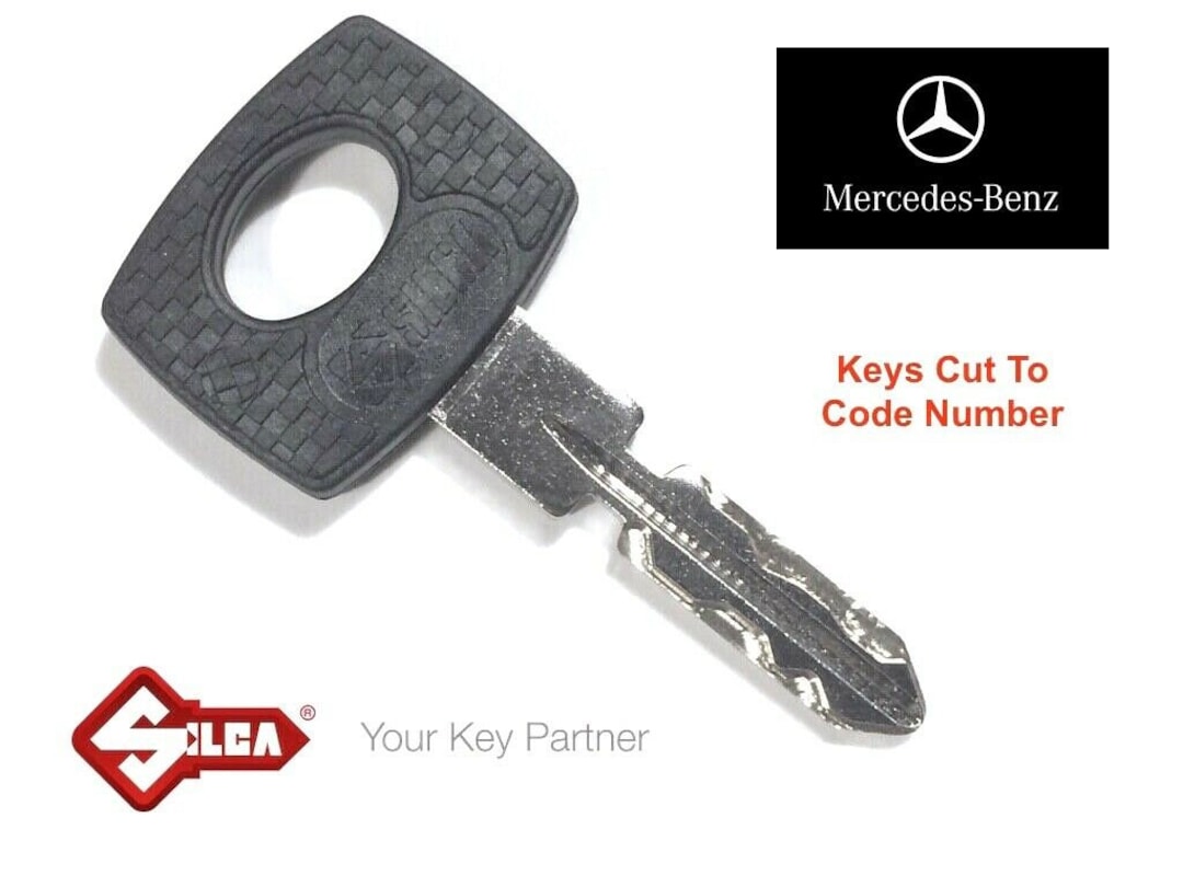 MERCEDES BENZ High Security 4 Track Keys Cut to Code Number 1979-2000 ...