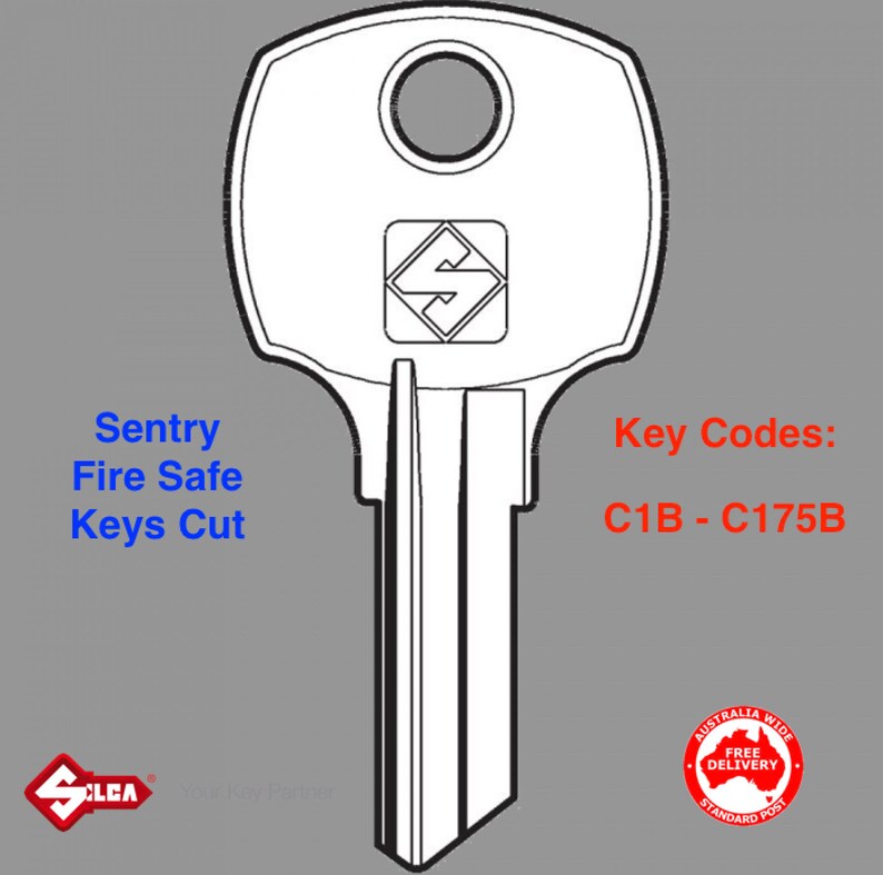 Sentryfire Safe Keys Cut to Code Number-c1b - C175B - Etsy