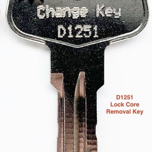 Universal Change Key-thule Lock Core Removal Key D1251 - Etsy