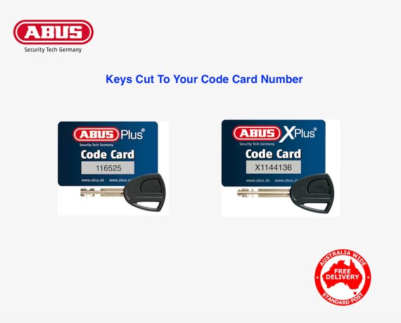 ABUS Plus X-plus Bike Lock Keys Cut to Code Number | Etsy