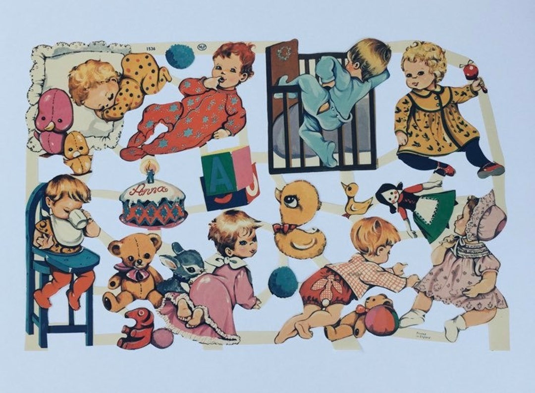 Vintage Paper Baby Cut Outs. - Etsy